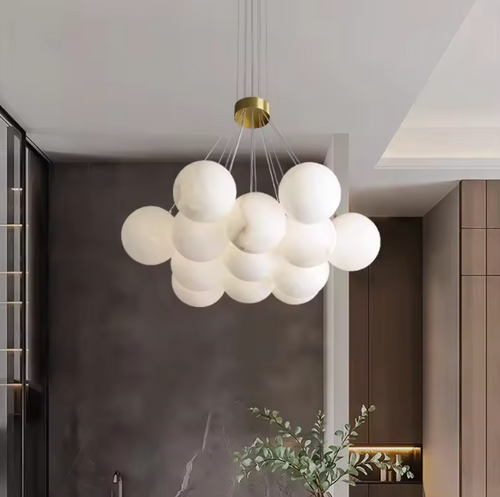 Alabaster Globe Ceiling Pendant Light