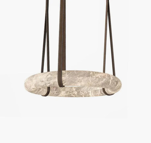 Alabaster Ring Pendant Light