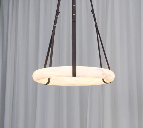 Alabaster Ring Pendant Light