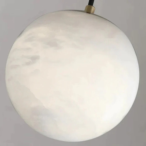 Alabaster Ball Pendant Light