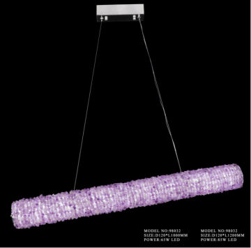 Quartz Crystal Linear Pendant Light