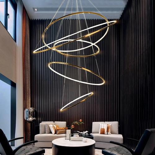 Akari Contemporary Circular LED Chandelier Lighting