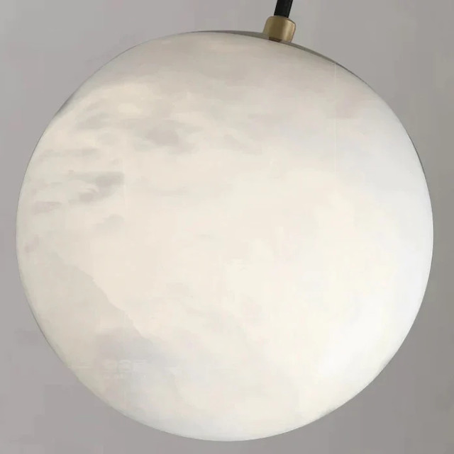 Alabaster Ball Pendant Light