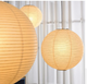 Rice Paper Round Pendant Lamp
