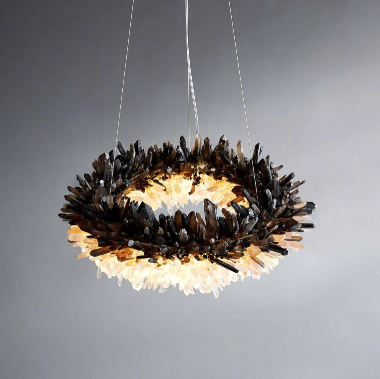 Quartz Crystal Hanging Light