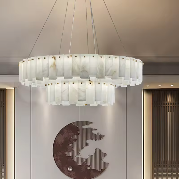 Alabaster Chandelier Light