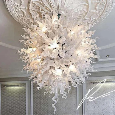 Artemis Hand Blown Glass LED Chandelier Lighting