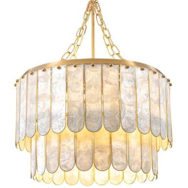 Akari Capiz Shell Ceiling Light Fixture