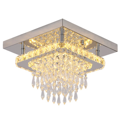 Square Crystal Ceiling Chandelier