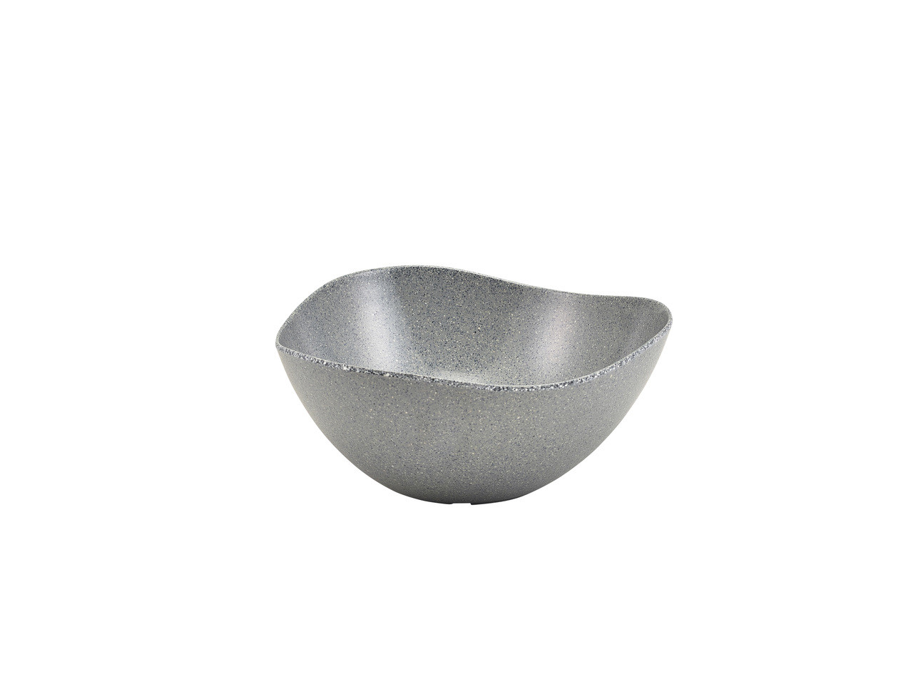 Grey Granite Melamine Triangular Buffet Bowl 28cm - IPA Supplies