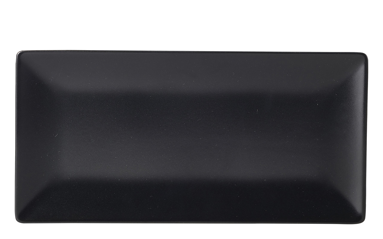 Luna Stoneware Black Rectangular Plate 25 x 15cm/10 x 6" 6 Pack - IPA ...