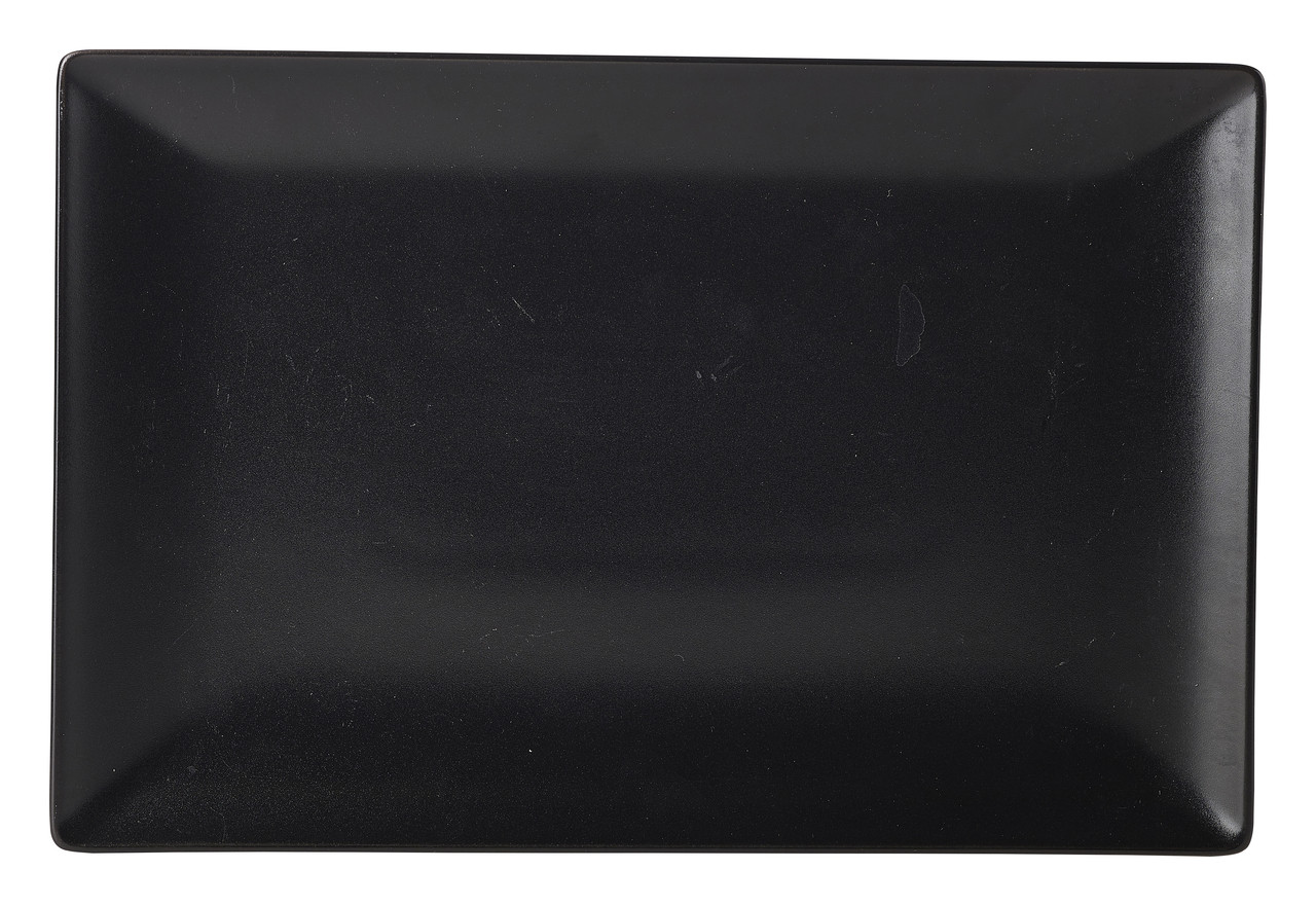 Luna Stoneware Black Rectangular Plate 30 x 20cm/12 x 8" 6 Pack - IPA ...