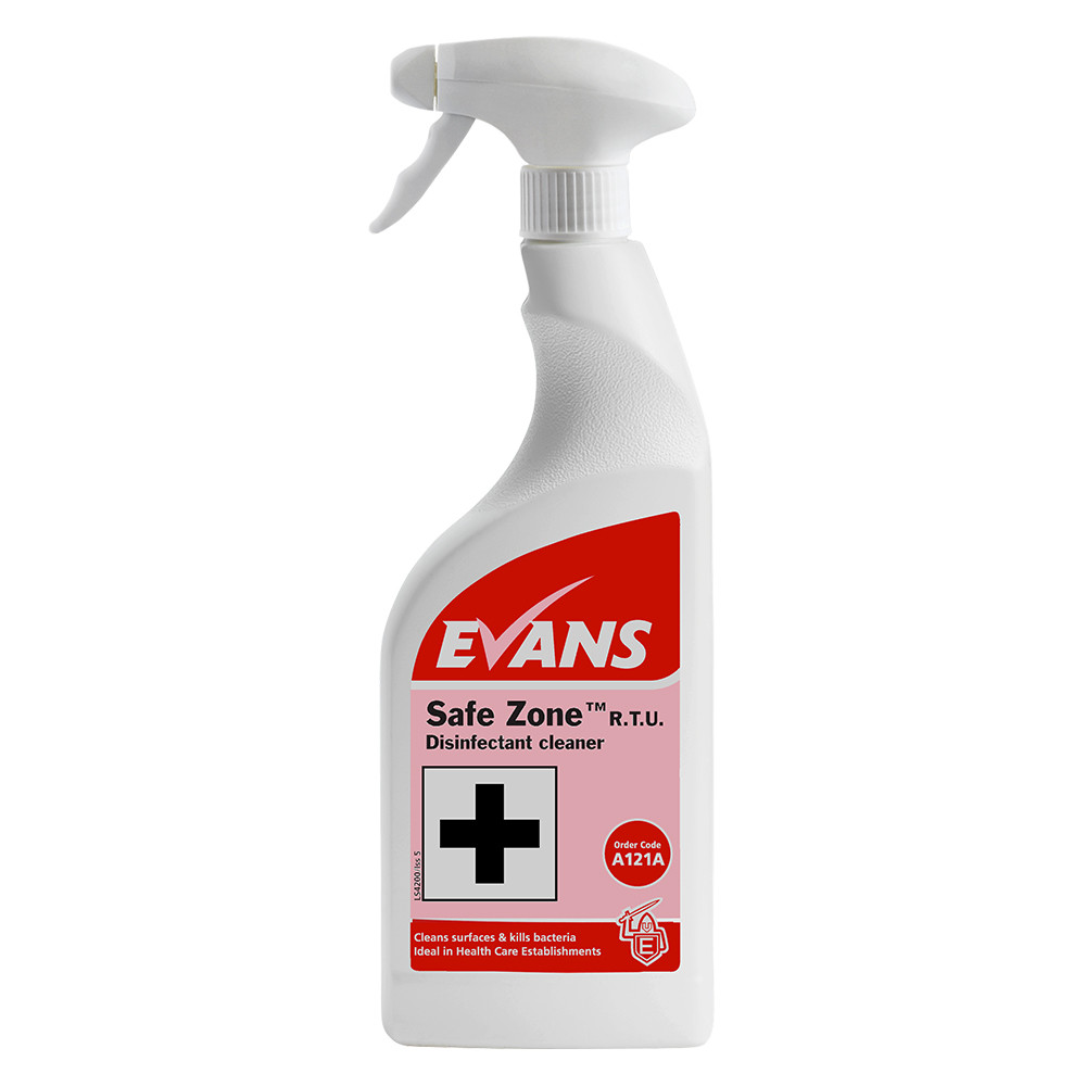 Evans Safe Zone Plus Virucidal Disinfectant Cleaner 750ml Ready To Use ...