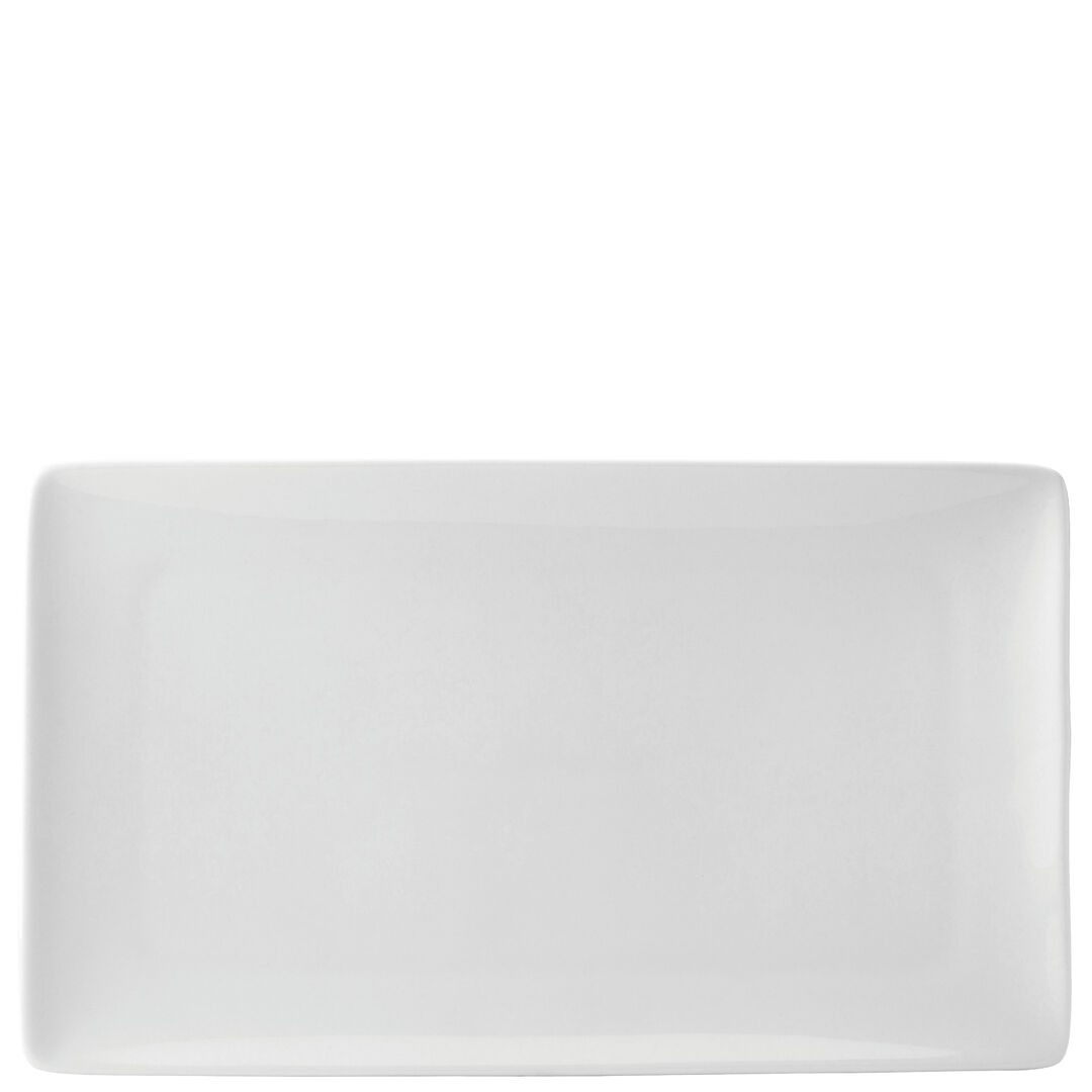 6 Pack Utopia Pure White Rectangular Plate 210 x 350mm - IPA Supplies