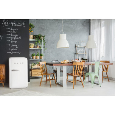Smeg 50s Retro Mini Bar Fridge White FAB5RWH5 FS278 - IPA Supplies