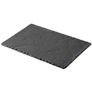 Revol Basalt Slate Effect Rectangular Plates 300mm (Pack of 6) DP933 ...