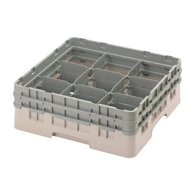 Cambro Camrack Beige 9 Compartments Max Glass Height 133mm FD060 - IPA ...