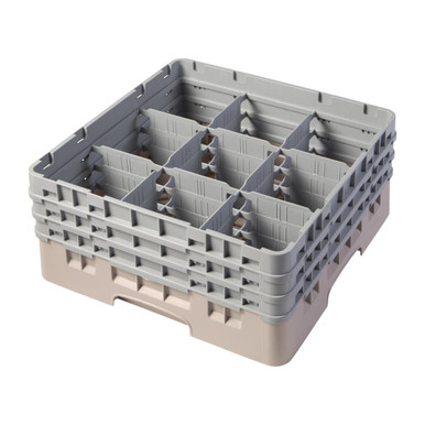 Cambro Camrack Beige 9 Compartments Max Glass Height 174mm FD061 - IPA ...