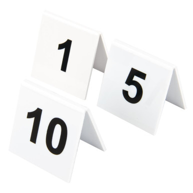 Plastic Table Numbers 1-10 L981 - IPA Supplies