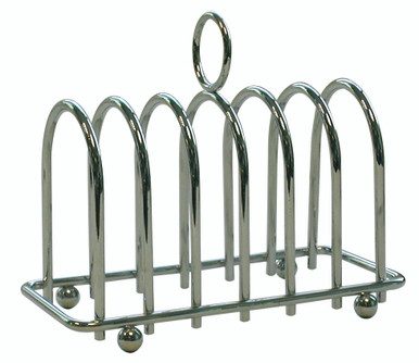 Chrome Horseshoe 6 Slice Toast Rack - IPA Supplies