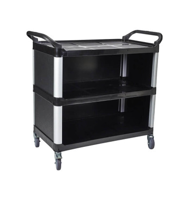GenWare Large 3 Tier PP Panelled Trolley - IPA Supplies