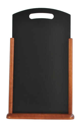 Large Table Chalk Board Dark Wood 21X45cm - IPA Supplies