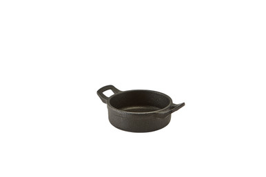 Mini Cast Iron Round Eared Dish 11 x 3.5cm 6 Pack - IPA Supplies