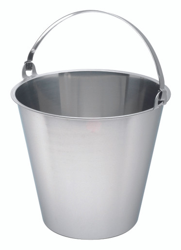 Swedish S/St. Bucket 12 Litre Graduated - IPA Supplies