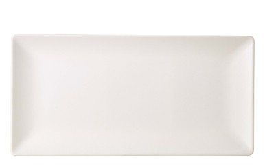 Luna Stoneware White Rectangular Plate 30 x 15cm/12 x 6" 6 Pack - IPA ...