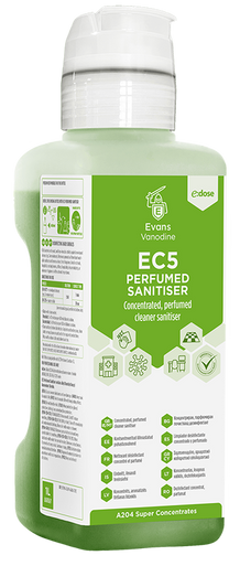 Evans EC5 Perfumed Sanitiser 1L – Ready-to-Dose Disinfectant | Evans ...