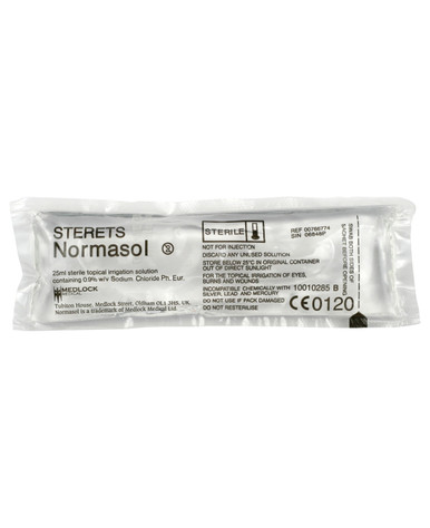 Normasol Saline Sachets 25ml 25 Pack - IPA Supplies
