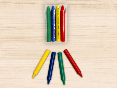 Pack Of 4 Coloured Wax Crayons 250 Packs - IPA Supplies