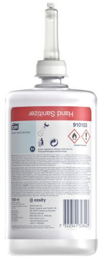 Tork 91013 Salubrin Gel Hand Sanitiser 1Ltr - IPA Supplies