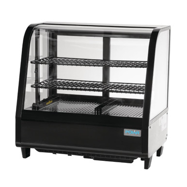 Polar C-Series Countertop Food Display Fridge 100Ltr Black CC611 - IPA ...