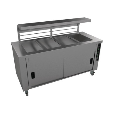 Falcon Chieftain 4 Well Heated Servery Counter HS4 GM190 - IPA Supplies