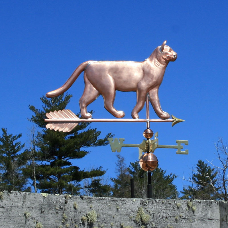 Cat Weathervane - Handmade in USA - Cat Weathervanes