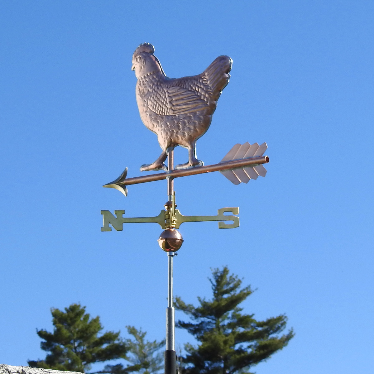 Small Hen weathervane - Handmade in USA