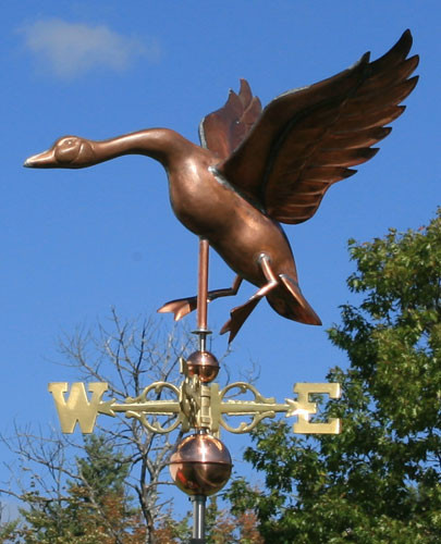 Landing Goose Weathervane - Handmade in USA - Weathervanes