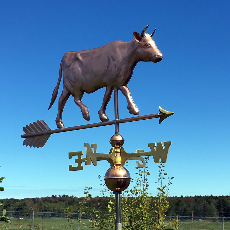 Cow Weathervane - Handmade in USA - Cow Weathervanes