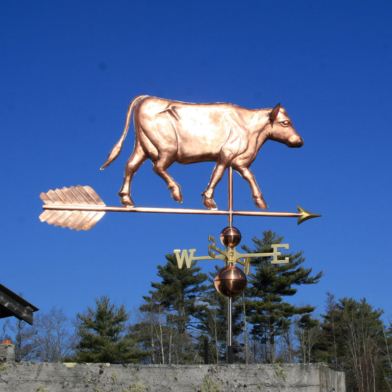 Large Cow Weathervane - Made in USA - Large Cow Weathervanes