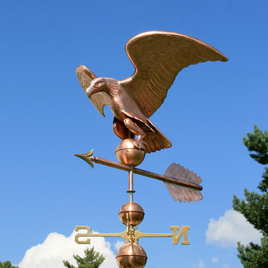 Copper Eagle Weathervane - Handmade in USA