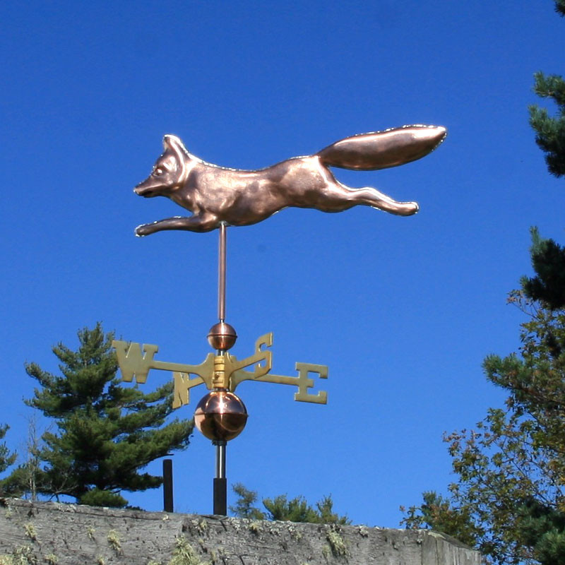 Fox Weathervane - Handmade in USA - Fox Weathervanes