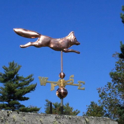 Fox Weathervane - Handmade in USA - Fox Weathervanes