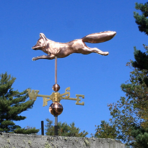 Fox Weathervane - Handmade in USA - Fox Weathervanes