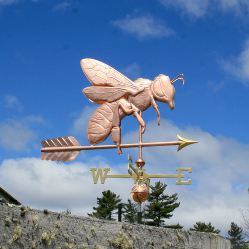 Large Honey Bee Weathervane - Handmade in USA - Weathervanes