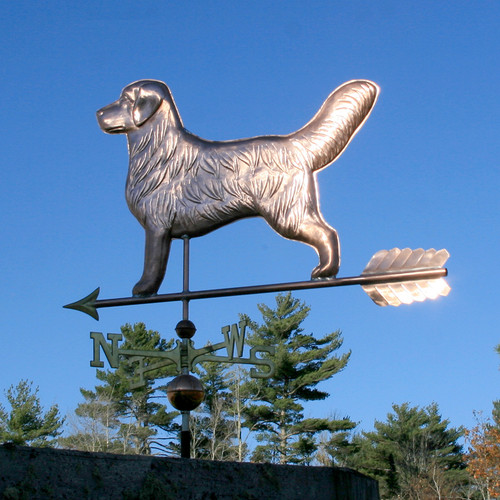 Golden Retriever Weathervane - Made USA - Dog Weathervanes