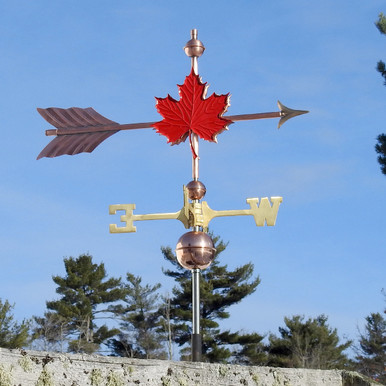Maple Leaf weathervane - Made in USA