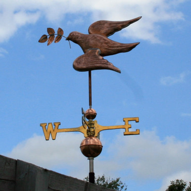 Peace Dove Weathervane - Handmade in USA - Dove Weathervanes