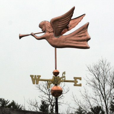 Angel Weathervane - Handmade in USA - Angel Weathervanes