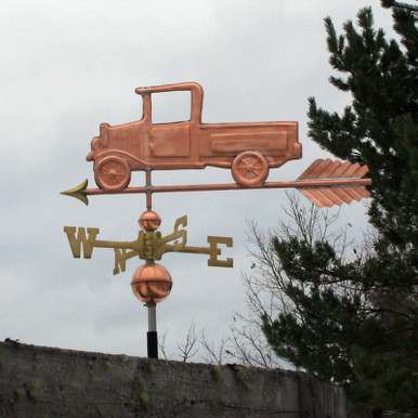 Copper Pickup Truck Weathervane - Made in USA